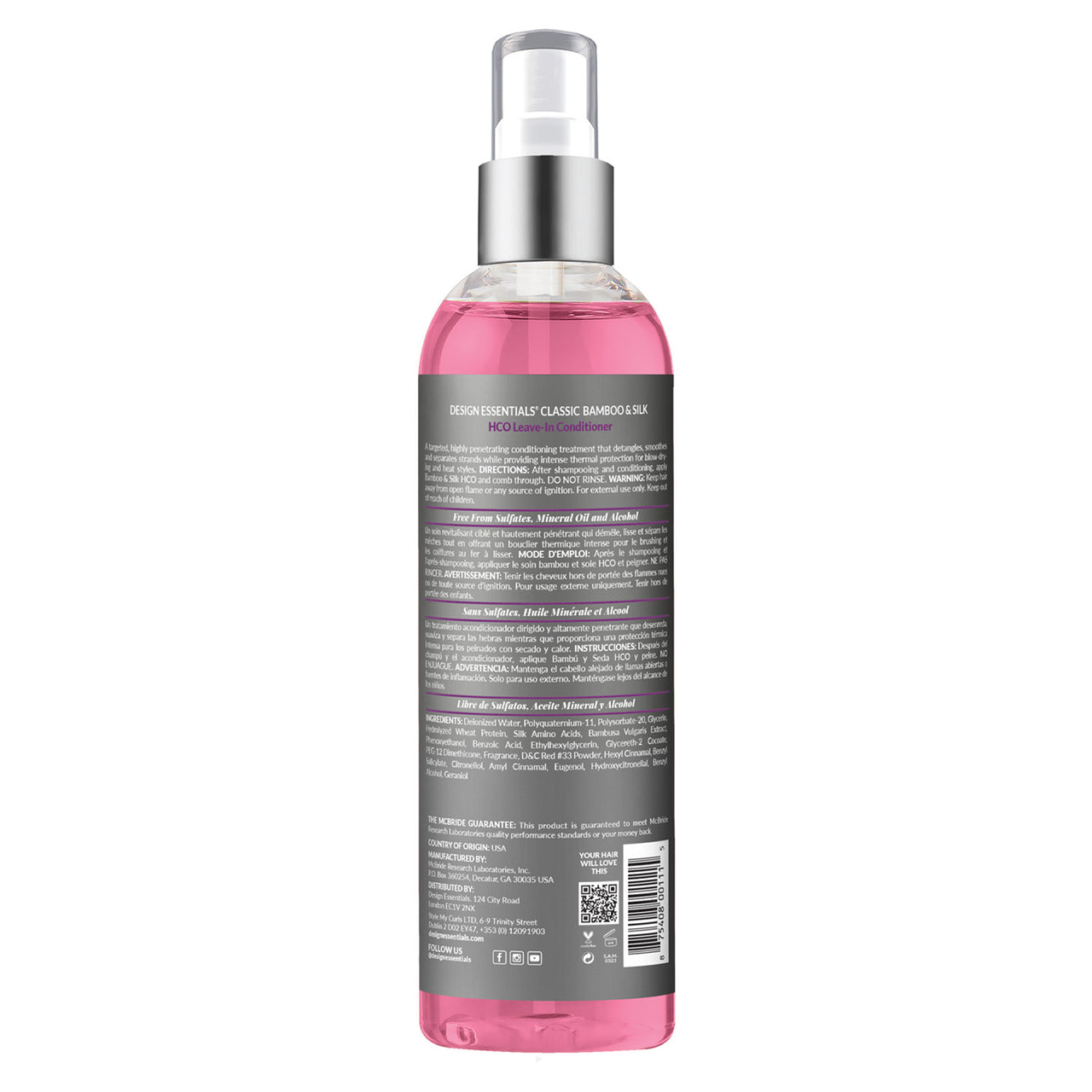 Heat Protectant HCO Leave-In Conditioner with Bamboo & Silk – Design ...