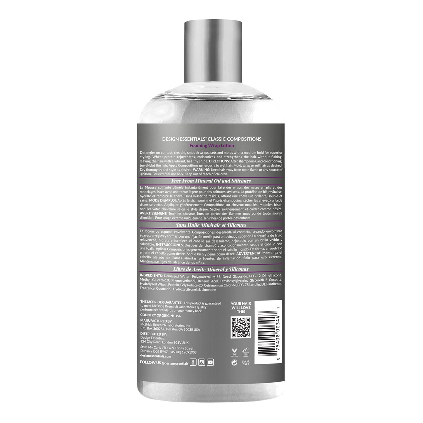 Foaming Wrap Lotion for Natural Hair | Design Essentials