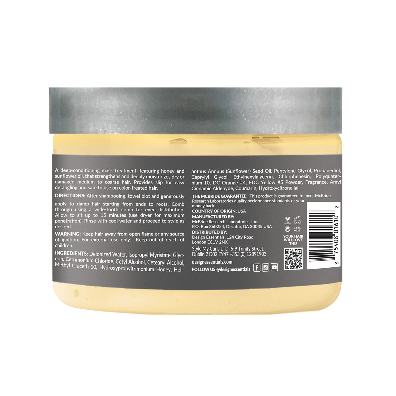 Honey Crème Moisture Retention Masque | Design Essentials